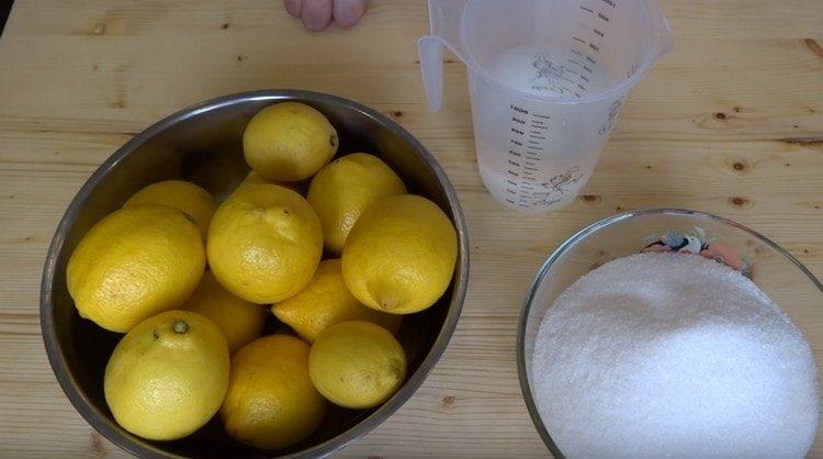 Lemon jam ayon sa hakbang-hakbang na recipe sa larawan