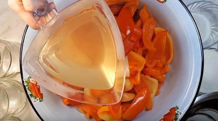 Bell pepper for the winter step by step recipe with photo