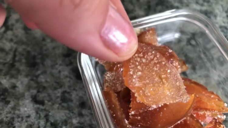 Manzanas confitadas recipe receta paso a paso con foto