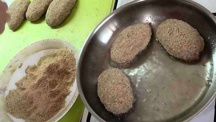 Zrazy mit Käse, Schritt für Schritt Rezept mit Foto