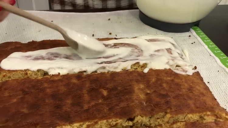 Cake "rotten stump" according to a step by step recipe with a photo